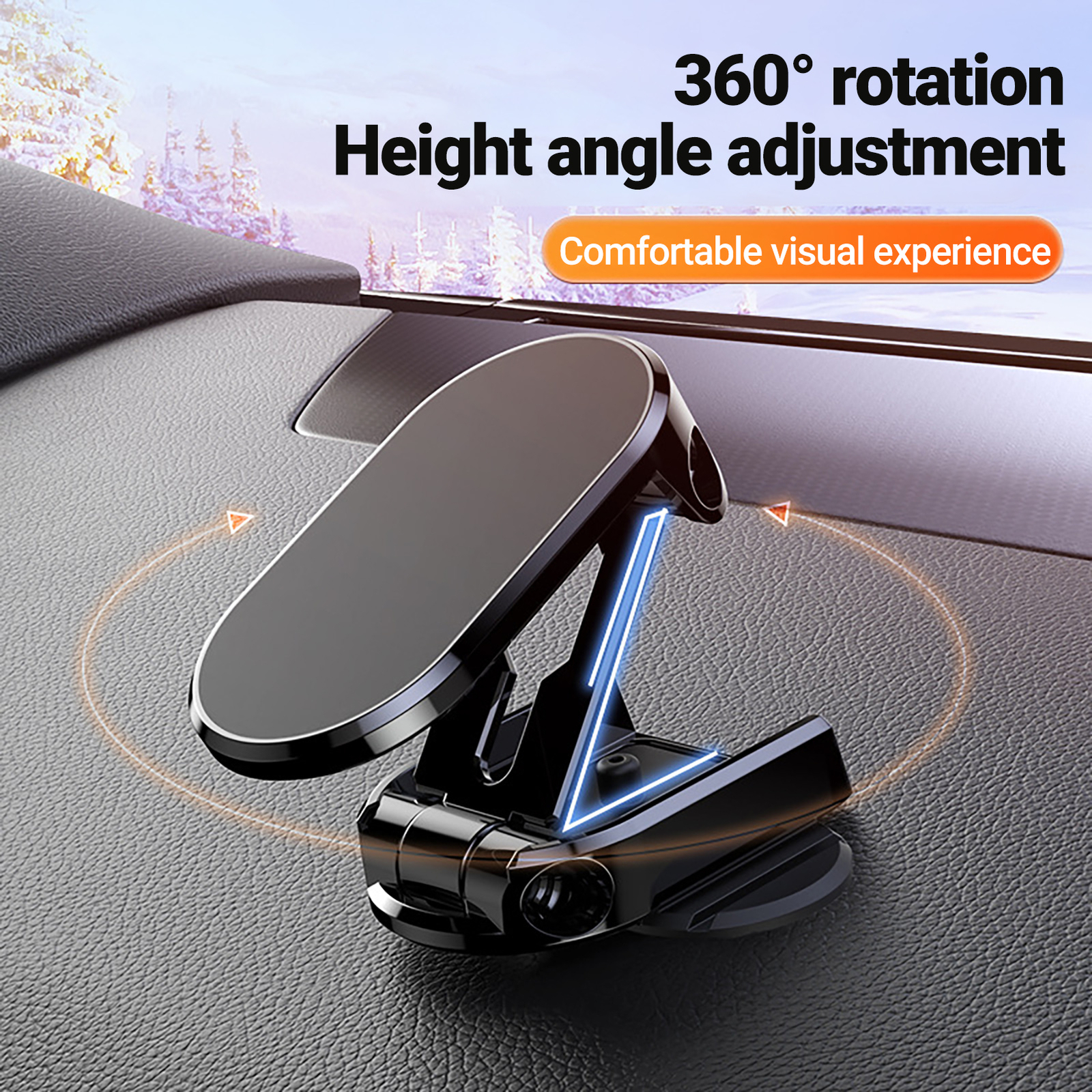 Car Phone Stent Foldable Anti-slip Car Smartphone Stand Gps Support ...