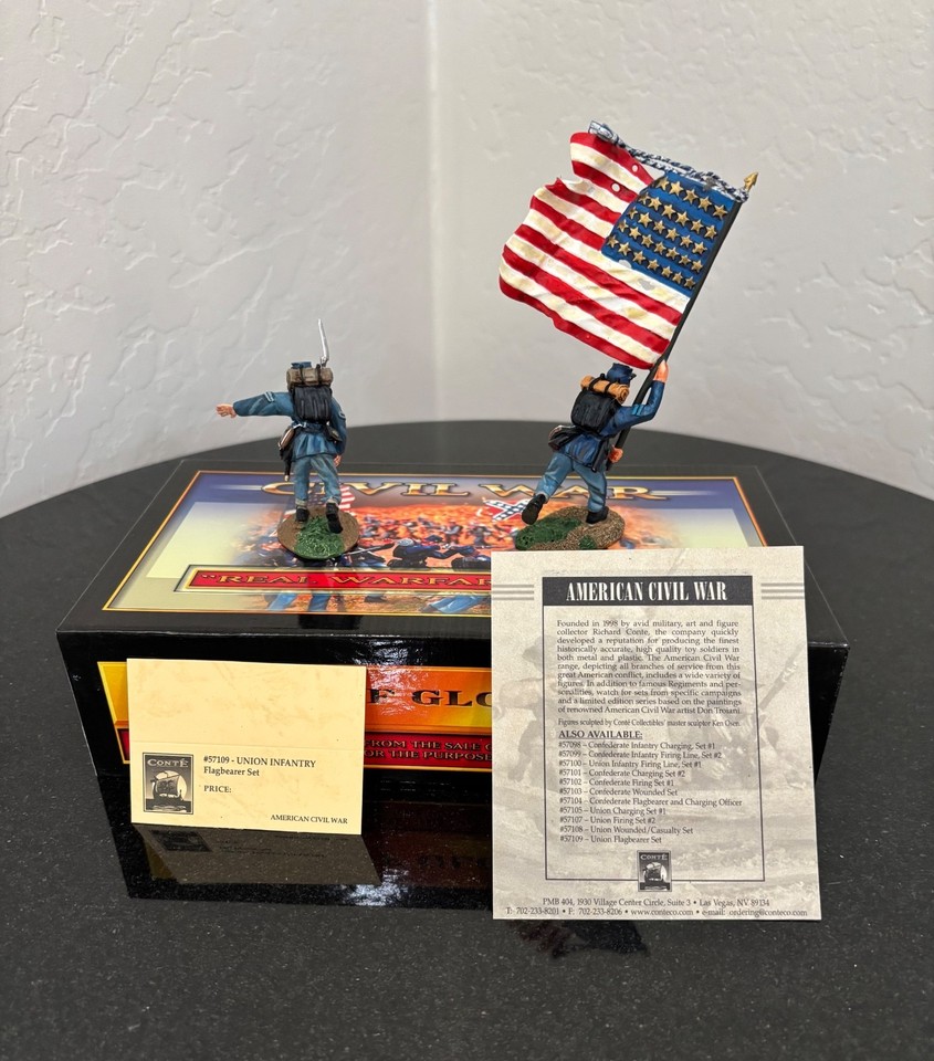 CONTE COLLECTIBLES American Civil War 57109 Union Flagbearer Set 2 ...