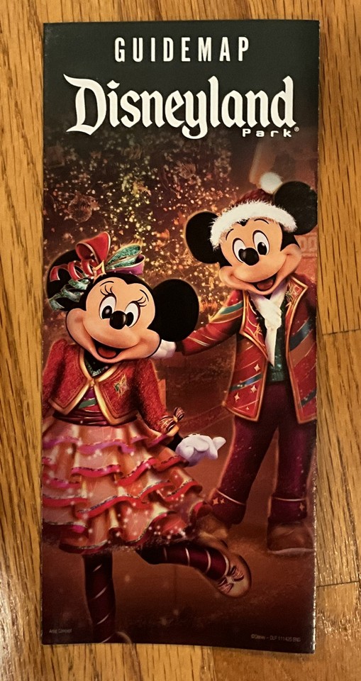 Disneyland & DCA Park Guide Maps November 2025 Mickey & Minnie Mouse ...