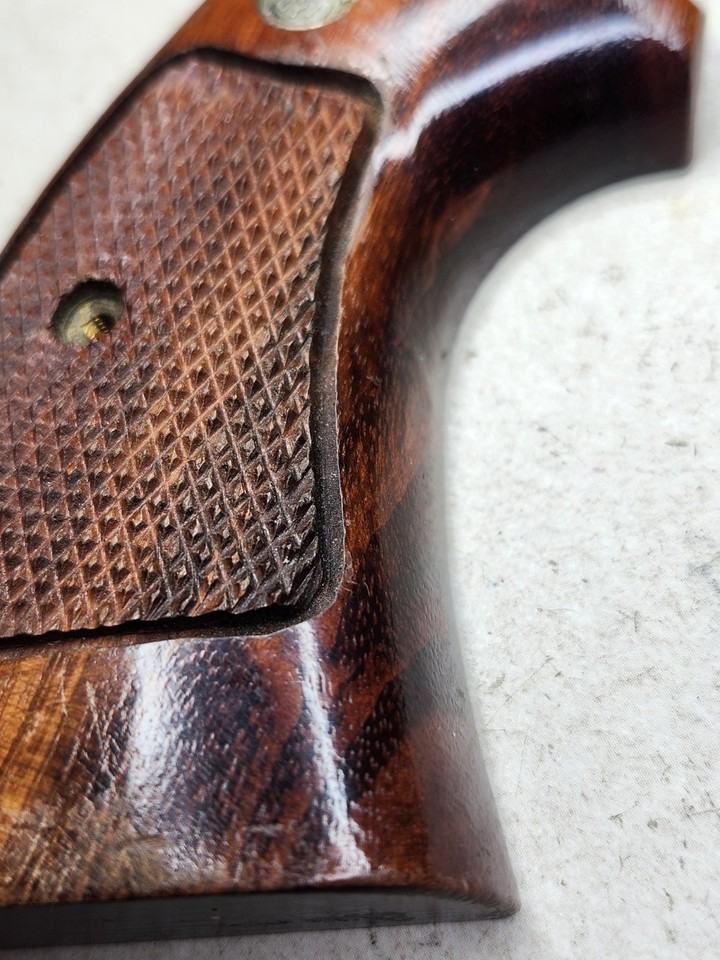 Vtg Smith & Wesson Wood Target Grips K & L Frame 19 66 586 686 14 15 17 ...