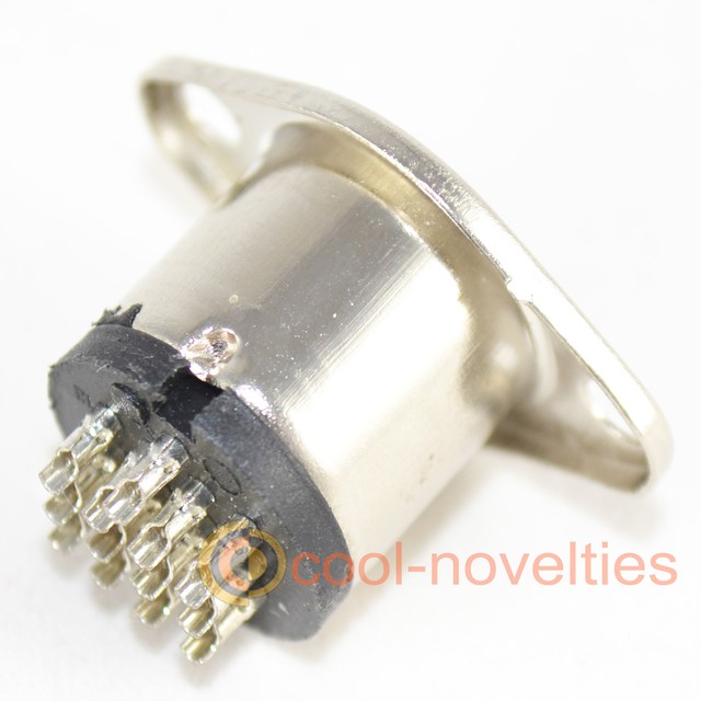13 Pin DIN Female Chassis / Panel Mount Connector - Atari Kenwood ...