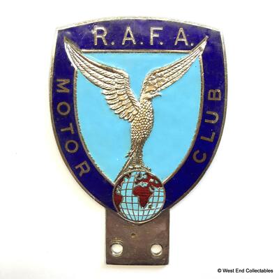 Old Royal Air Force Association RAFA Motor Club Car Badge RAF Emblem ...
