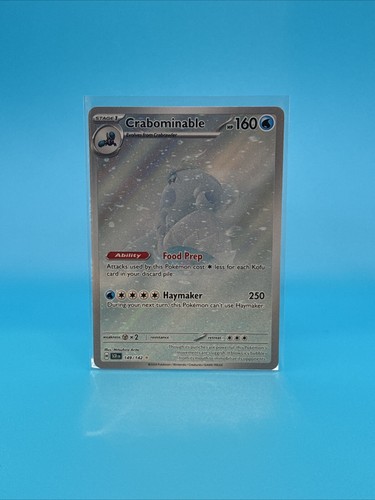 Crabominable - 149/142 Stellar Crown Illustration Rare Pokemon - NM ...
