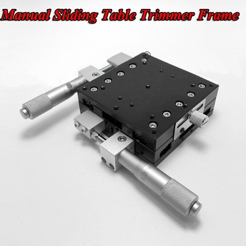 1kg Manual Sliding Table Trimmer Frame XY Axis Cross-guide Platform ...