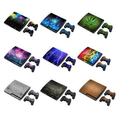 Skin Decal Sticker Wrap For PS3 Slim PlayStation 3 Console + Controller ...
