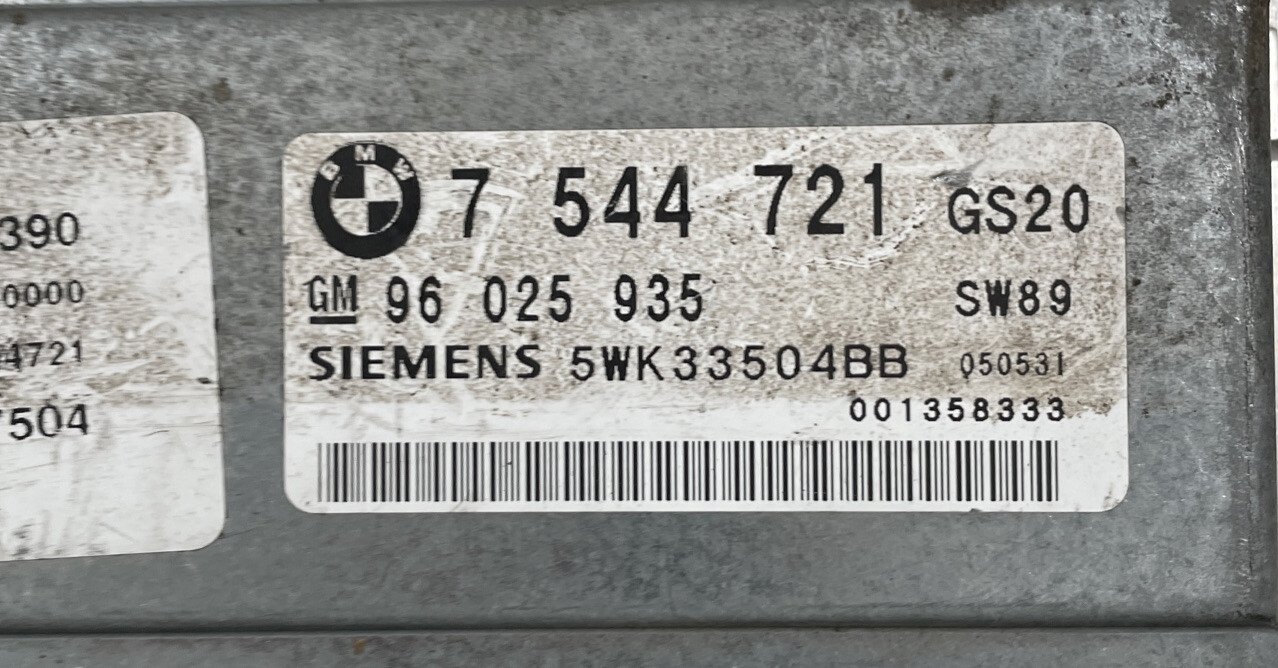 2004-2006 BMW X3 325i Transmission Control Module TCM 7 544 721 | eBay