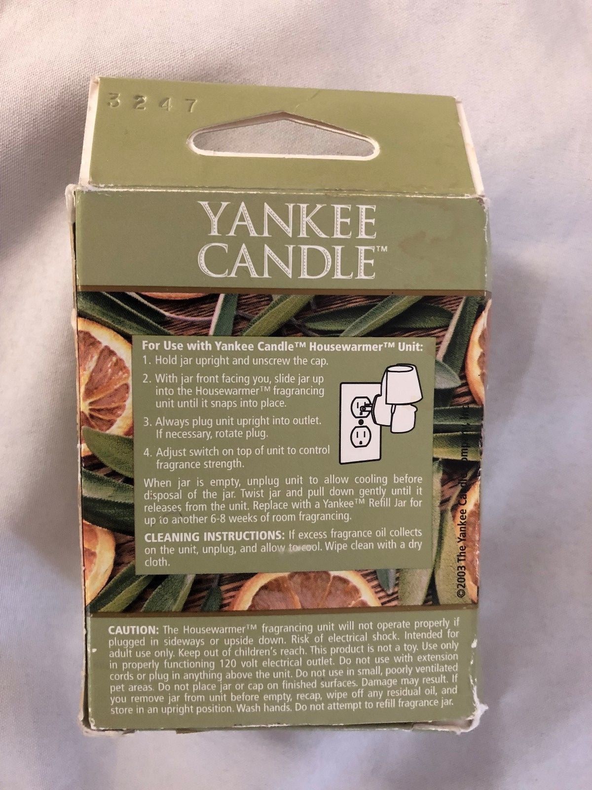 Yankee Candle SAGE & CITRUS Fragrant Perfume Diffuser Oil Air Freshener ...