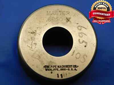 .6650 CLASS X MASTER PLAIN BORE RING GAGE .6563 +.0087 OVERSIZE 21/32 ...