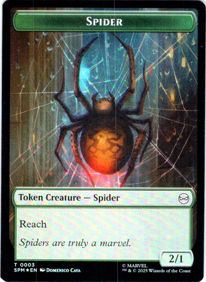 Spider // Treasure Double-Sided Token T Marvel's Spider-Man 3 // 7 NM ...