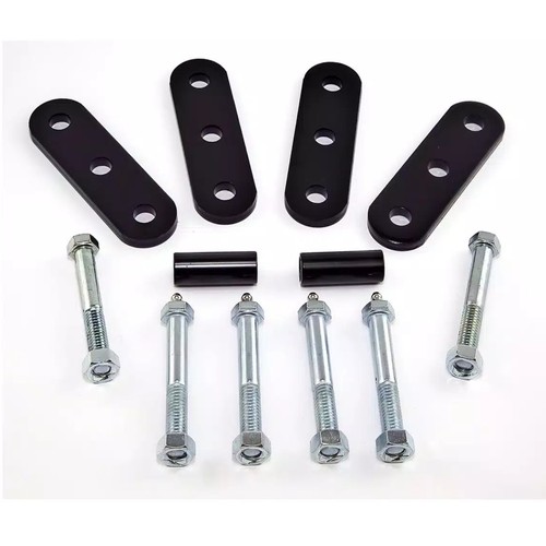 Rugged Ridge Front & Rear Greasable Steel Leaf Spring Lift Shackles for ...