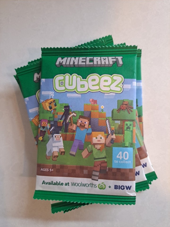 New Minecraft Cubeez 2025 Woolworths x14 Unopened Packs | eBay Australia
