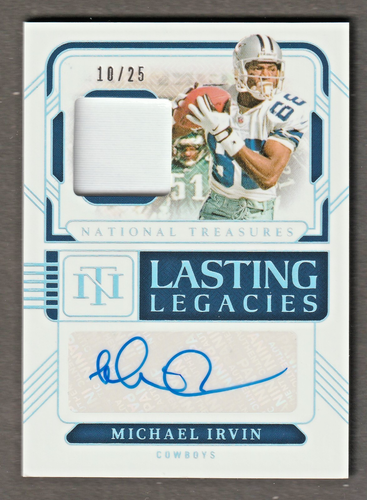Michael Irvin 2024 Treasures Autograph Auto GU #10/25 Dallas Cowboys ...