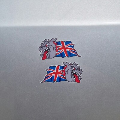 2x Angry British Bulldog UK Union Jack Flag Vinyl Sticker Decal For Car ...