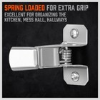 10PCS Tool Spring Terry Clips Snap Shed Open/ Closed Heavy Duty Wall ...