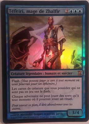 Tefeiri, Mage de Zhalfir PREMIUM / FOIL VF - French Teferi, of - Magic ...