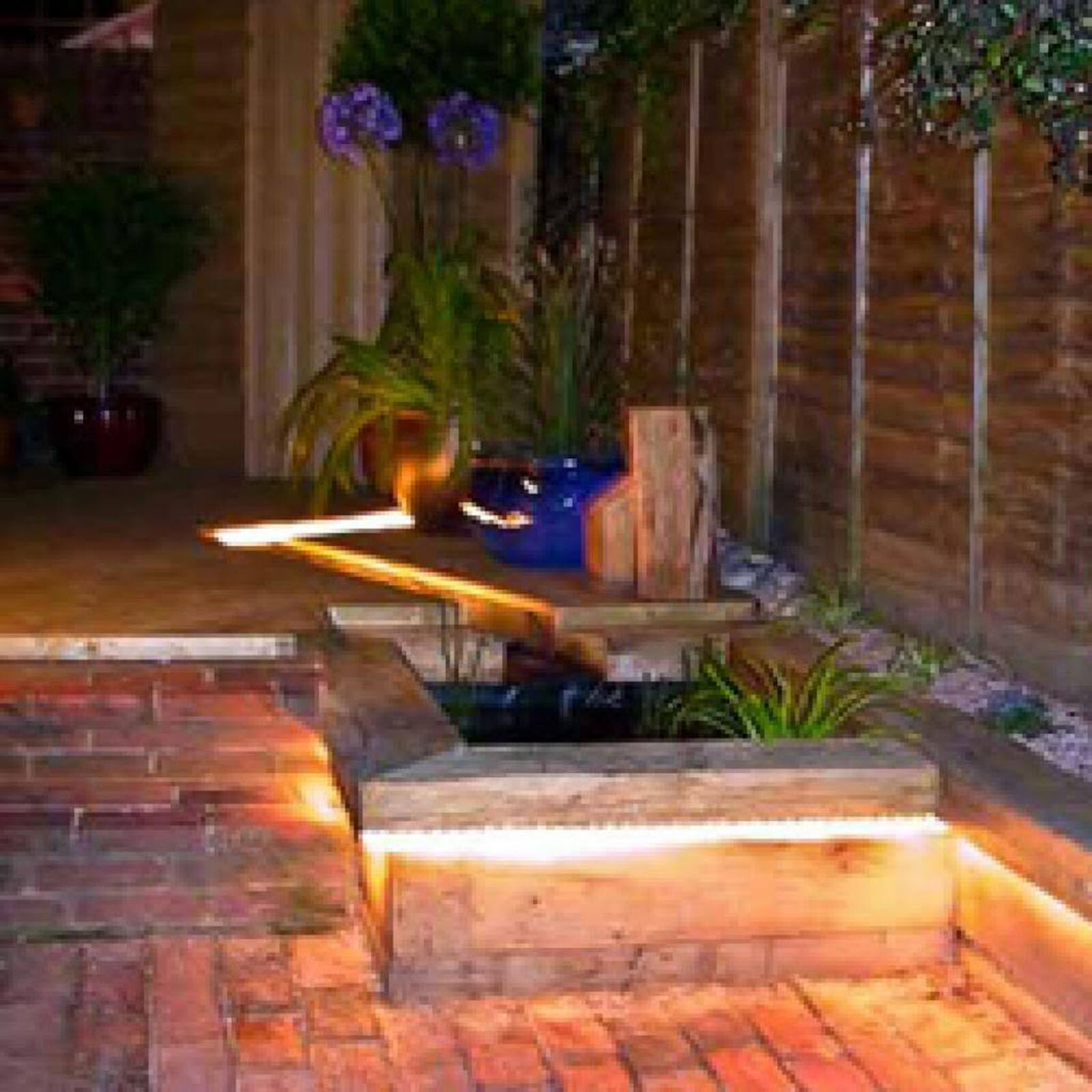 RGB LED Walkway Hallway Stairway Runway Stairs Patio Deck Yard Steps ...