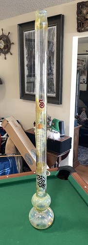 SKY Glass 4 Foot WaterPipe Bong Double Bubble Self Light Vintage 46 ...