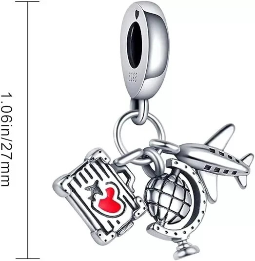 Pandora Charms Bracelet With Crystal Love Silver Charm Brand new | eBay