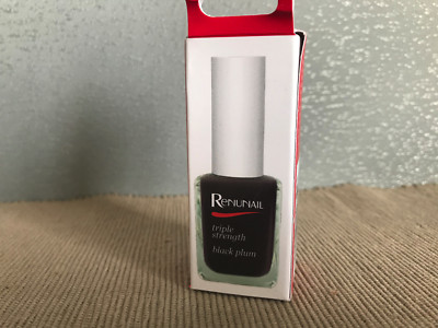 BNIB Dr Lewinns Renunail Triple Strength Black Plum 14ml Full Size Nail ...