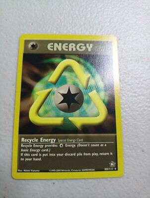 Pokemon Recycle Energy Card 1995-2000 Nintendo 105/111 | eBay