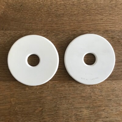 Bit Guards/ Cheek Guards, WHITE, 8.5cm diameter, Equus, FREE UK Postage ...