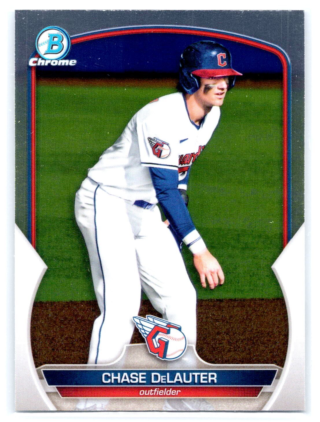 2023 Bowman Baseball #BCP103 Chase DeLauter Chrome Prospects Cleveland ...