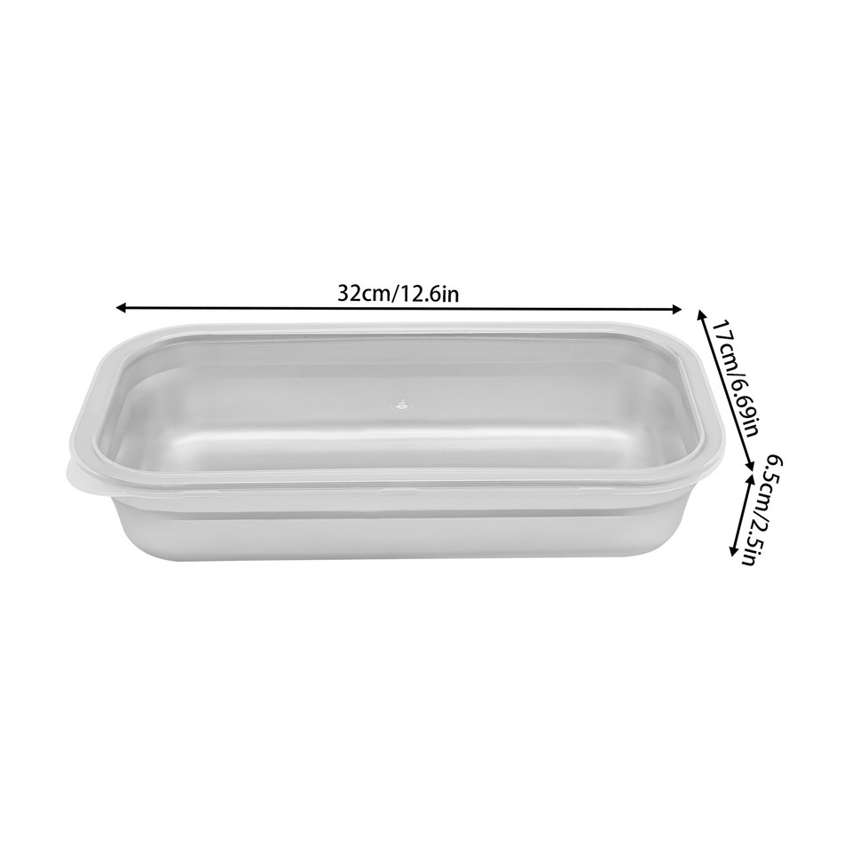 Set of 8 Stainless Steel 3L Bowls- Food Storage Containers Set With ...