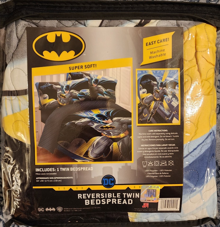 Batman Reversible Twin Bedspread | eBay