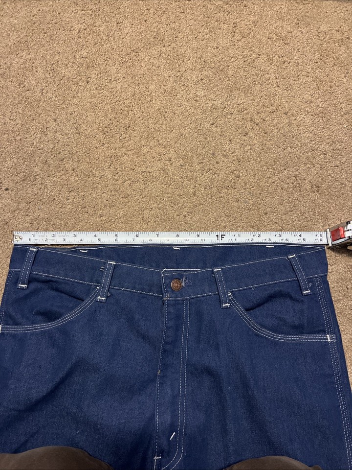 Levi’s Vintage 70s White Tab Bell Bottom Flared Denim Jeans USA 36WX34L ...