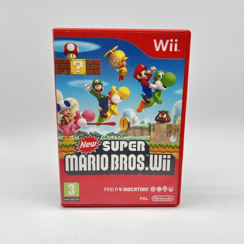 New Super Mario Bros Nintendo Wii PAL ITA Game Used Italian No Manual ...