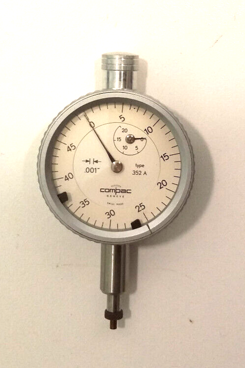 COMPAC TYPE 352 A DIAL INDICATOR .001" Swiss Made NOS | eBay
