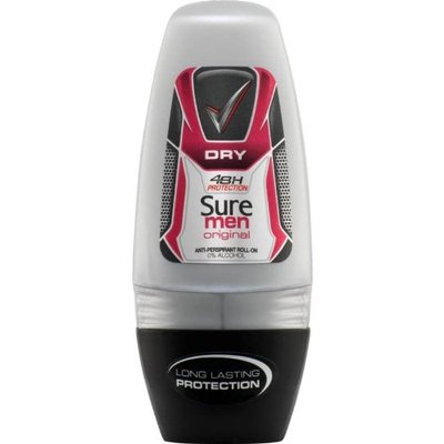 Sure Dry 48Hr Original For Men Roll-On 50ml X6 | eBay UK