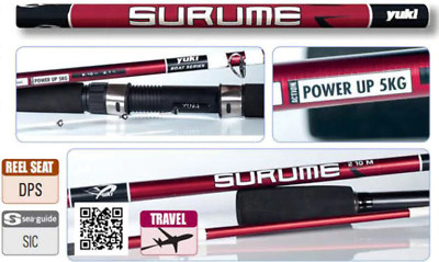 Yuki Surume Boat Series 3 Piece Fishing Rod - Ideal Travel Boat Rod | eBay UK