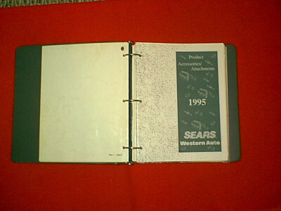 SEARS CRAFTSMAN MOWERS TRACTORS TILLERS ETC REFERENCE MANUALS IN BINDER ...