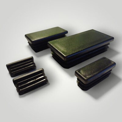 Rectangular Plastic End Caps Blanking Ribbed Rectangle Plugs Inserts ...