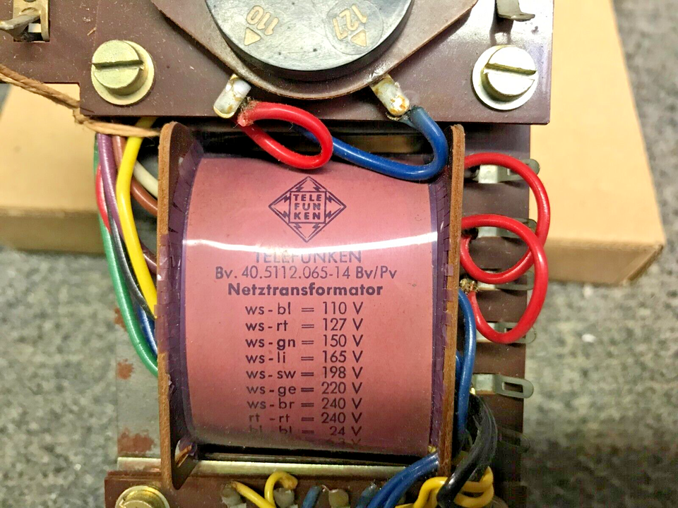 TELEFUNKEN power transformer for tube amplifier vintage | eBay