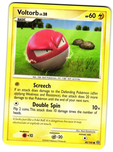 Pokemon Stormfront Voltorb (80) #80/100 Common Lightly played | eBay
