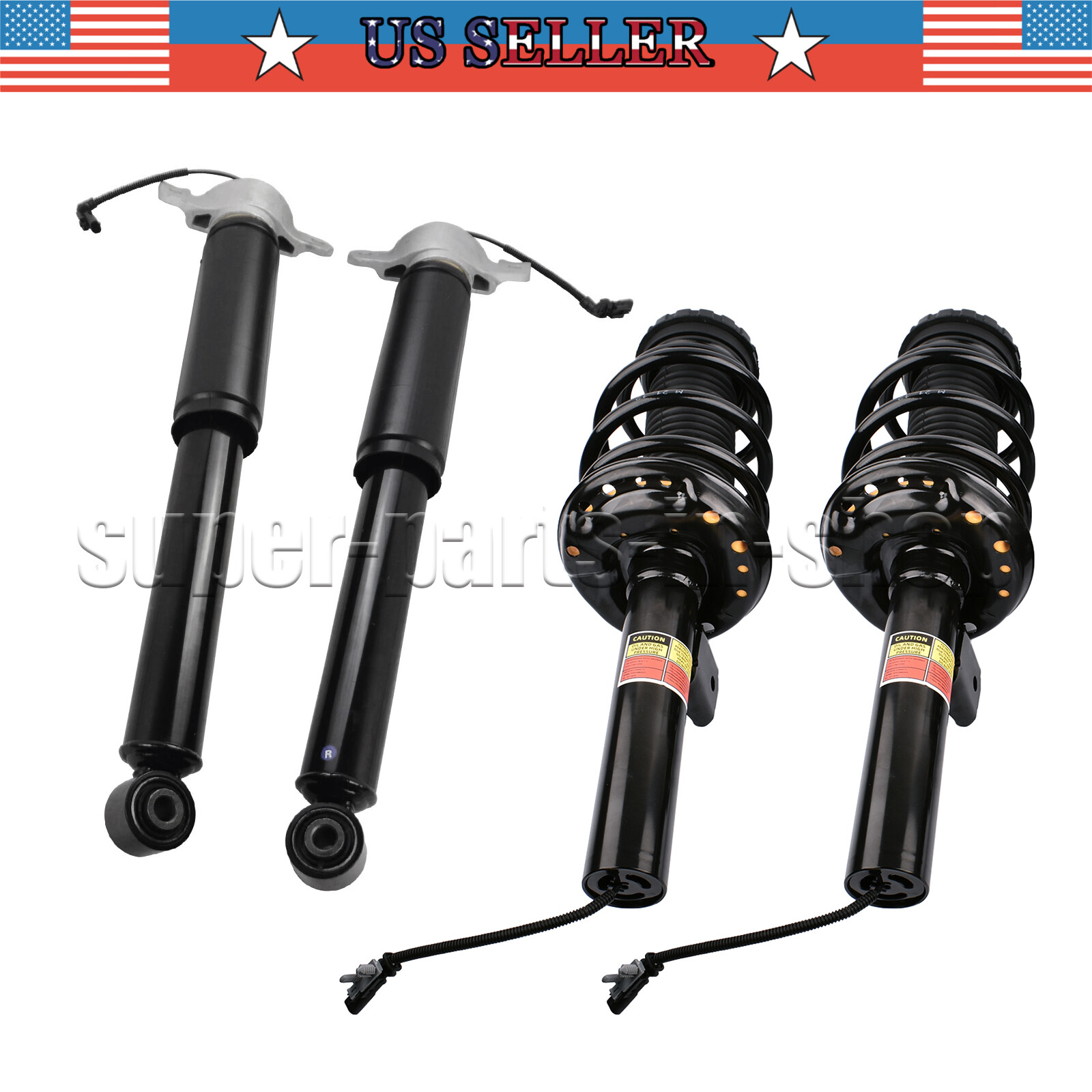 Rear + Front Shock Absorber Strut Assys Set For 2013-2019 Cadillac XTS ...