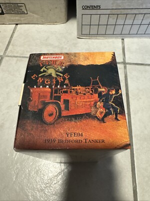 Matchbox Fire Engine Series 1939 Bedford Tanker, YFE04 Models Of ...