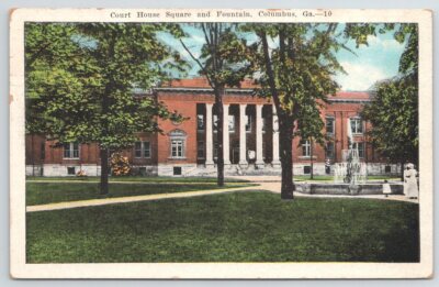 Georgia Columbus Muscogee County Court House 1923 Vintage Postcard A | eBay