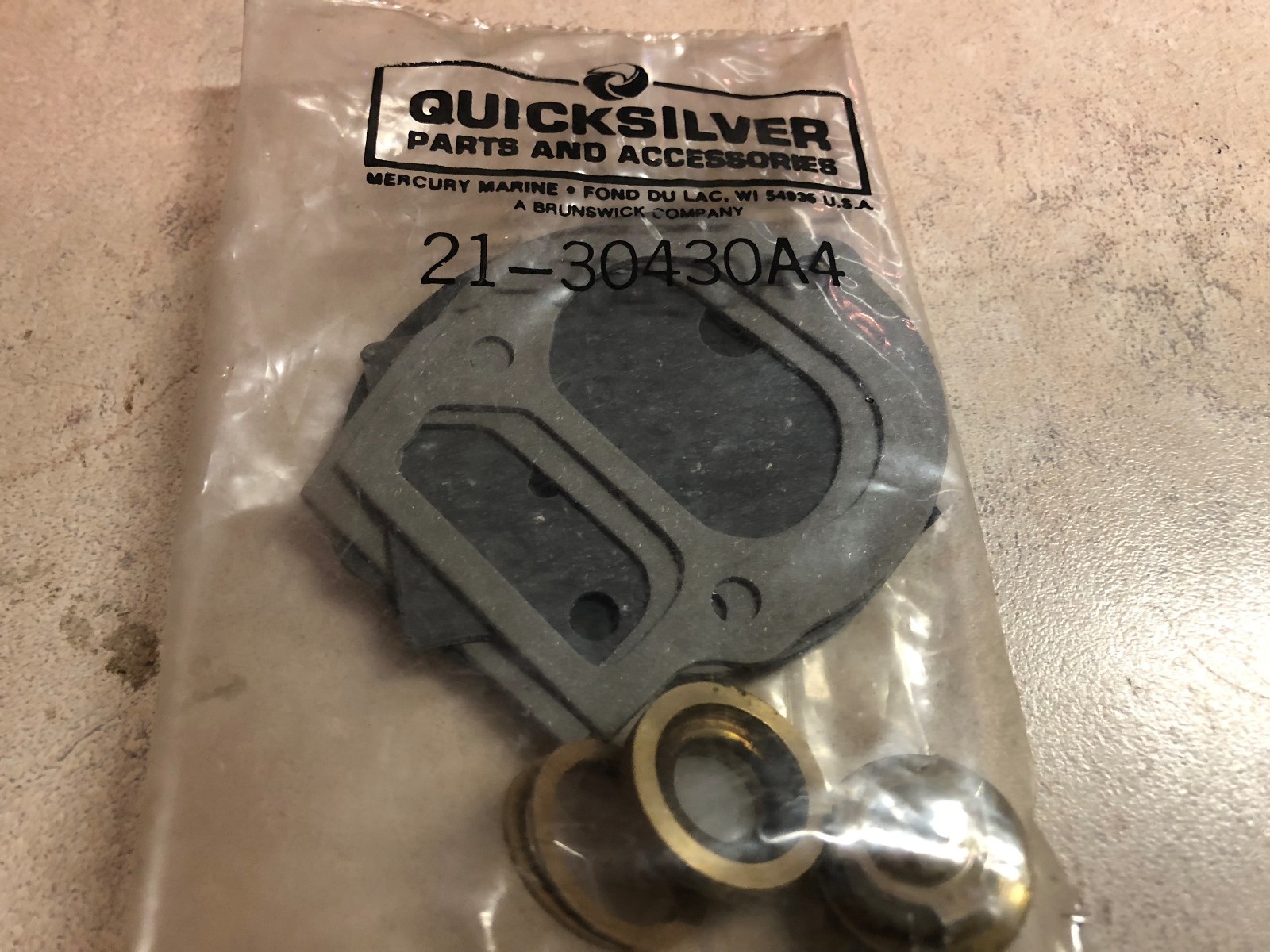 New NOS Mercury Mercruiser Quicksilver Fuel Check Valve Kit 21-30430A-4 ...