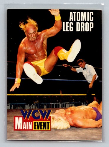 Hulk Hogan Atomic Leg Drop #56 1995 Cardz WCW Main Event WWE TNA ...
