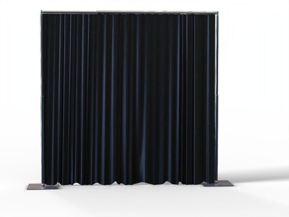 ADJUSTABLE QUICK BACKDROP KIT 10 FT TALL x 10FT-50FT WIDE PIPE WITHOUT ...