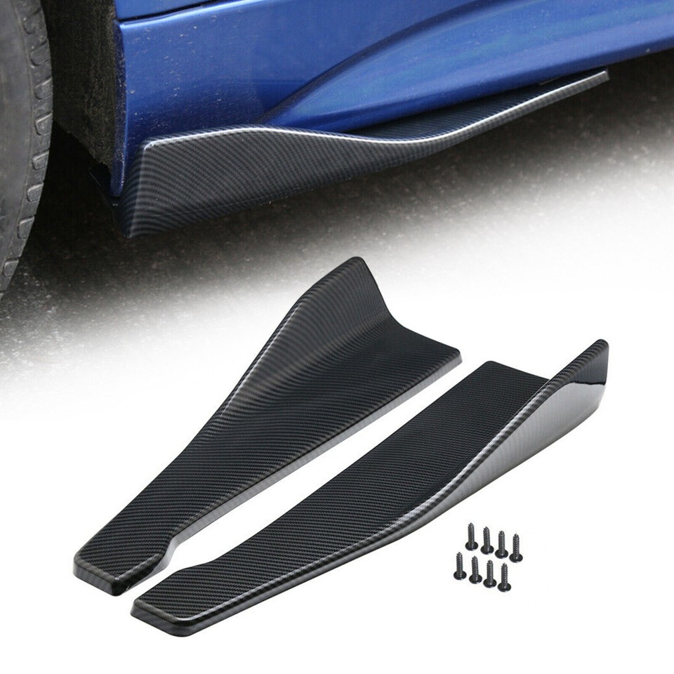 Carbon Fiber Front Bumper Lip Splitters Side Skirt Strut R For Nissan ...