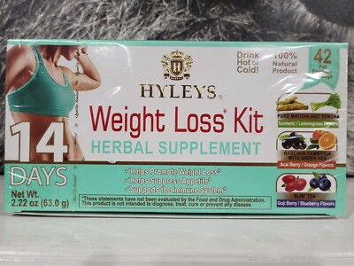 HYLEYS 14 DAYS WEIGHT LOSS KIT HERBAL SUPPLEMENT HELPS SUPPRESS ...