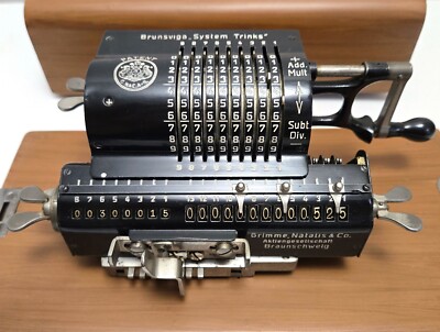 Brunsviga "System Trinks" Antique Pinwheel Calculator - VG Condition ...