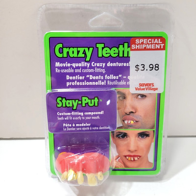 Crazy Teeth Halloween Redneck Monster Gemstone Diamond Tooth Costume ...