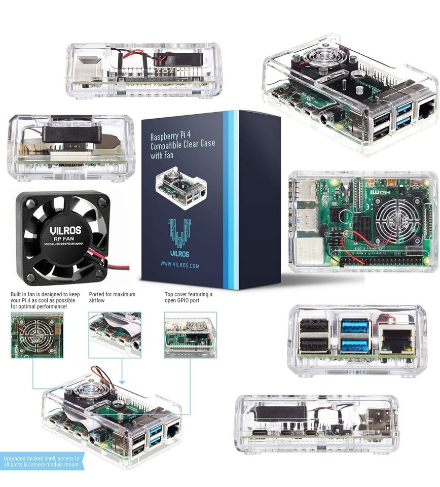 Basic Starter Kit for Raspberry Pi 4 Complere Starter Kit 64 Gb ...