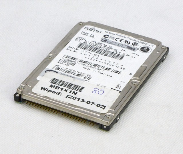 Fujitsu MHV2080AH 80GB 5400RPM 2.5" IDE HDD For Laptop Hard Drive for ...