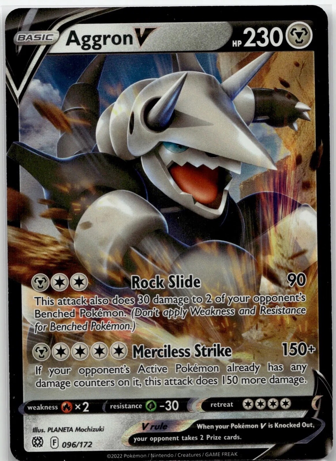 Aggron V 096/172 Brilliant Stars Pokémon Card NM | eBay